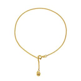 Fußkette Firetti "Schmuck Geschenk Gold 333 Körperschmuck mit Zirkonia, Panzerkette" Fußkettchen Gr. Gelbgold 333, weiß (gelbgoldfarben, weiß, weiß) Strandaccessoires