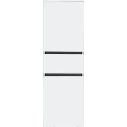 Midischrank Home Affaire "Wisla" Schränke Gr. B/H/T: 38 cm x 130 cm x 35 cm, 2 St., weiß (weiß, weiß) Badmöbelserien
