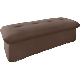 Hocker Trendmanufaktur Gr. B/H/T: 107 cm x 44 cm x 63 cm, Lu x us-Microfaser, mit Stauraumfach, braun Hocker mit Stauraum Polsterhocker