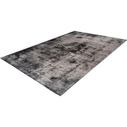 Teppich LEONIQUE "Nelio" Teppiche Gr. B/L: 140 cm x 200 cm, 9 mm, 1 St., grau Esszimmerteppiche