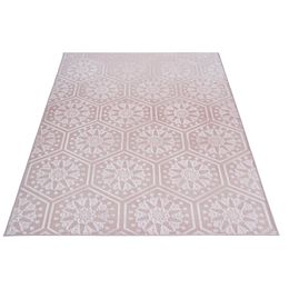 Teppich my home "Stina" Teppiche Gr. B/L: 160 cm x 230 cm, 7 mm, 1 St., rosa Esszimmerteppiche
