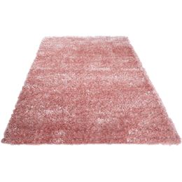 Hochflor-Teppich my home "Senara" Teppiche Gr. B/L: 240 cm x 340 cm, 50 mm, 1 St., rosa (rosé) Esszimmerteppiche