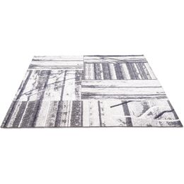 Teppich Sansibar "Keitum 010" Teppiche Gr. B/L: 190 cm x 280 cm, 3 mm, 1 St., grau Esszimmerteppiche