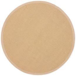 Sisalteppich CarpetFine "Sisal" Teppiche Gr. Ø 160 cm, 5 mm, 1 St., beige Esszimmerteppiche