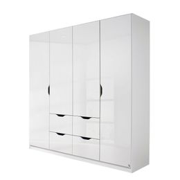 Kleiderschrank Rauch "Freiham" Schränke Gr. B/H/T: 181 cm x 197 cm x 54 cm, 4 St., weiß (weiß hochglanz) Kleiderschränke