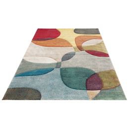 Teppich my home "Liva" Teppiche Gr. B/L: 120 cm x 170 cm, 13 mm, 1 St., bunt (multi) Esszimmerteppiche