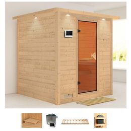 Karibu Sauna "Menja" Saunen beige (naturbelassen) Saunen