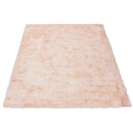 Hochflor-Teppich Bruno Banani "Alga" Teppiche Gr. B/L: 120 cm x 170 cm, 40 mm, 1 St., rosa Esszimmerteppiche