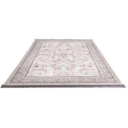 Orientteppich morgenland "Dorsa" Teppiche Gr. B/L: 100 cm x 150 cm, 7 mm, 1 St., silberfarben (silber) Geknüpfte Teppiche