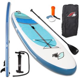 F 2 Inflatable SUP-Board F2 "F2 Cross" Wassersportboards Gr. 10.5 (320cm*83cm*15cm) 320 cm, blau (blau, weiß) Stand Up Paddle
