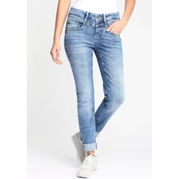Skinny-fit-Jeans Gang "94MARISSA" Gr. 29 (38), N-Gr, blau (smooth washed) Damen Jeans Röhrenjeans