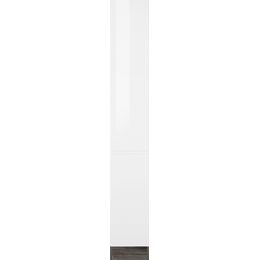 Apothekerschrank KOCHSTATION "KS-Virginia" Schränke Gr. B/H/T: 30 cm x 200 cm x 60 cm, weiß (weiß hochglanz, eiche vintage) Apothekerschränke