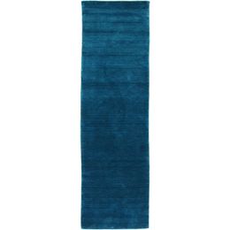 Läufer morgenland "LORIBAFT TEPPSTAR" Teppiche Gr. B/L: 80 cm x 300 cm, 15 mm, 1 St., blau Teppichläufer