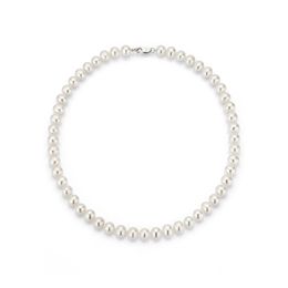 Perlenkette Firetti "Schmuck Geschenk Halsschmuck Halskette Perle" Halsketten Gr. 50, Silber 925 (Sterlingsilber)-Perlen, bunt (silberfarben, weiß) Damen Perlenketten