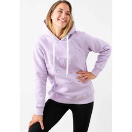 Kapuzensweatshirt Zwillingsherz Gr. SM, lila (flieder) Damen Sweatshirts