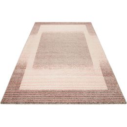 Teppich Wecon Home "Velvet Flow" Teppiche Gr. B/L: 120 cm x 170 cm, 13 mm, 1 St., rosa Esszimmerteppiche