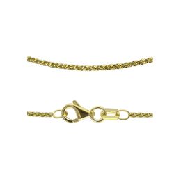 Collierkettchen Firetti "Schmuck Geschenk Gold 333 Halsschmuck Halskette Goldkette Zopfkette" Halsketten Gr. 45, Gelbgold 585, Breite: 1,2 mm, gelb (gelbgoldfarben) Damen Colliers