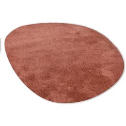 Hochflor-Teppich Tom Tailor HOME "Shaggy Teppich Cozy" Teppiche Gr. B/L: 80 cm x 120 cm, 25 mm, 1 St., braun Esszimmerteppiche