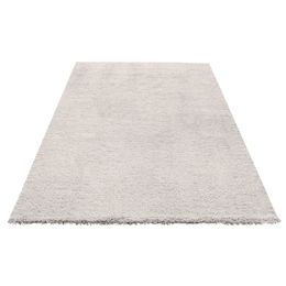 Teppich my home "Desner, Hochflor Teppiche" Teppiche Gr. B/L: 80 cm x 150 cm, 38 mm, 1 St., weiß Esszimmerteppiche
