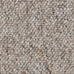 Bodenmeister Teppichboden "Schlingenteppich Korfu" Teppiche Gr. B/L: 200 cm x 550 cm, 7,5 mm, 1 St., beige (beige weiß) Teppichboden