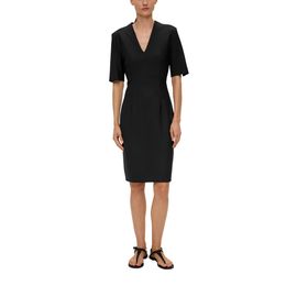 Minikleid s.Oliver BLACK LABEL Gr. 42, N-Gr, grau (grey, black) Damen Kleider Minikleider