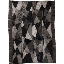 Teppich Die Hauskunst "Chiya Tiama 1" Teppiche Gr. B/L: 60 cm x 180 cm, 4 mm, 1 St., grau Baumwollteppiche