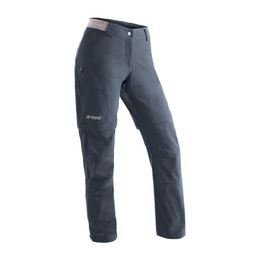 Funktionshose Maier Sports "Norit Zip 2.0 W" Gr. 22, Kurzgrößen, grau Damen Hosen Funktionshosen