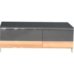 Lowboard Places of Style "Onyx" Sideboards Gr. B/H/T: 187,6 cm x 45,5 cm x 45,1 cm, 1, grau (anthrazit, walnussfarben) Lowboards
