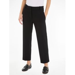 Webhose Tommy Hilfiger "SLIM STRAIGHT TRAVEL PANT" Gr. 38, N-Gr, schwarz (black) Damen Hosen Gerade