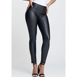 Jeggings Freddy "WRUP Superskinny" Gr. L (40), N-Gr, schwarz (black) Damen Hosen