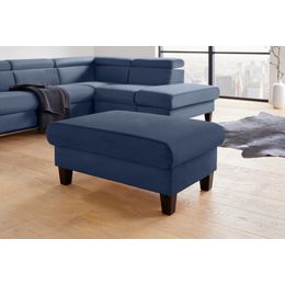 Stauraumhocker COTTA "Morven" Hocker Gr. B/H/T: 100 cm x 45 cm x 65 cm, Samtvelours, blau (blue) Hocker mit Stauraum Polsterhocker