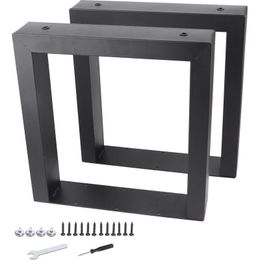 2 Stück Tischbeine, Halterungen für industrielle Schreibtischbeine aus Stahl für Wohnmbel (40 x 43 cm) - Eosnow