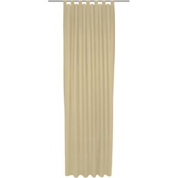 Vorhang WIRTH "Trondheim B" Gardinen Gr. 295 cm, Schlaufen, 132 cm, beige Schlaufen