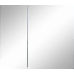 Spiegelschrank Home Affaire "Wisla" Schränke Gr. B/H/T: 80 cm x 70 cm x 15 cm, 2 St., weiß (weiß, weiß) Bad-Spiegelschränke