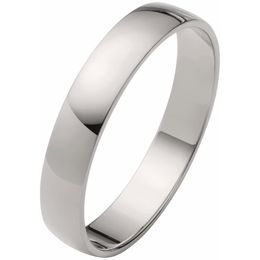 Trauring Firetti "Schmuck Geschenk Gold 375 Hochzeit Ehering "LIEBE" Sterne" Fingerringe Gr. 16,5, ohne Brillanten, Weißgold 585, 4 mm, weiß (weißgoldfarben) Trauringe Made in Germany, wahlweise mit oder ohne Brillanten