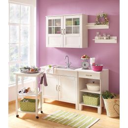 Küchenzeile Home Affaire "Alby" Komplettküchen-Sets Gr. B/T: 150 cm x 50 cm, weiß (küche: weiß, weiß) Küchenzeilen ohne Elektrogeräte