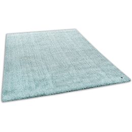 Hochflor-Teppich Tom Tailor HOME "Shaggy Teppich Cozy" Teppiche Gr. B/L: 140 cm x 200 cm, 25 mm, 1 St., grün (mint) Esszimmerteppiche
