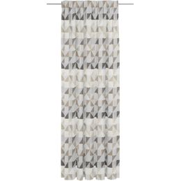 Vorhang WIRTH "Berlare" Gardinen Gr. 225 cm, Multifunktionsband, 132 cm, braun Schlafzimmergardinen