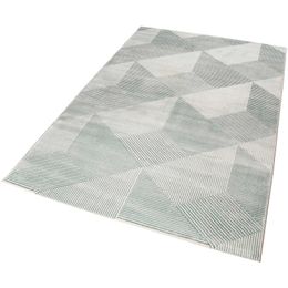 Teppich Esprit "Velvet Groove" Teppiche Gr. B/L: 133 cm x 200 cm, 12 mm, 1 St., grau Esszimmerteppiche