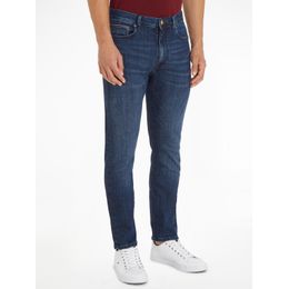 Slim-fit-Jeans Tommy Hilfiger "Bleecker" Gr. 38, Länge 32, blau (bridger indigo) Herren Jeans Slim Fit