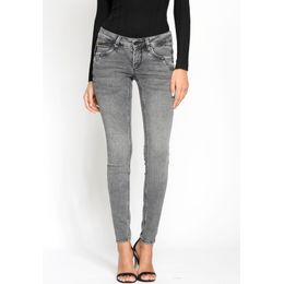 Skinny-fit-Jeans Gang "94Nikita" Gr. 30, N-Gr, grau (vint grey) Damen Jeans Röhrenjeans