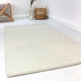 Wollteppich Esprit "Gobi" Teppiche Gr. B/L: 130 cm x 190 cm, 10 mm, 1 St., weiß Schurwollteppiche
