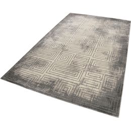 Teppich Esprit "Aiden" Teppiche Gr. B/L: 120 cm x 170 cm, 12 mm, 1 St., grau Esszimmerteppiche