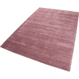 Teppich Esprit "Loft" Teppiche Gr. B/L: 120 cm x 170 cm, 20 mm, 1 St., pink (beere, meliert) Esszimmerteppiche