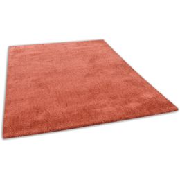 Hochflor-Teppich Tom Tailor HOME "Shaggy Teppich Cozy" Teppiche Gr. B/L: 160 cm x 230 cm, 25 mm, 1 St., braun Esszimmerteppiche