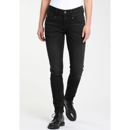 Skinny-fit-Jeans Gang "94MARISSA" Gr. 27, N-Gr, schwarz (black, used) Damen Jeans Röhrenjeans