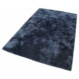 Hochflor-Teppich Esprit "Relaxx" Teppiche Gr. B/L: 160 cm x 230 cm, 25 mm, 1 St., blau (dunkelblau) Esszimmerteppiche Wohnzimmer, sehr große Farbauswahl, weicher dichter Hochflor