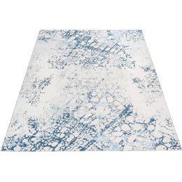 Teppich my home "Dante" Teppiche Gr. B/L: 200 cm x 290 cm, 6 mm, 1 St., beige (creme, blau) Esszimmerteppiche