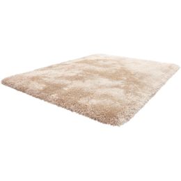 Hochflor-Teppich Calo-deluxe "Giora 200" Teppiche Gr. B/L: 120 cm x 170 cm, 80 mm, 1 St., beige (champagner) Esszimmerteppiche