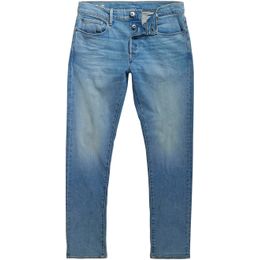 Slim-fit-Jeans G-Star Raw "3301 Slim" Gr. 31, Länge 34, blau (sun faded waterside) Herren Jeans Slim Fit